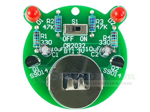DIY Automatic Flashing LED Lamp Kit - Soldering Practice for Beginners