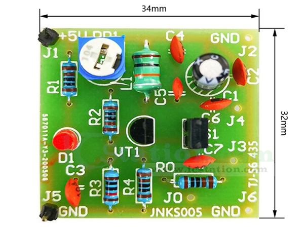 DIY Kit Capacitor Three Point Oscillation Circuit | ICStation