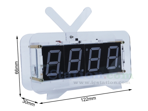 DC 5V Green LED Electronic Clock DIY Kit Date Time Temperature Alarm ...
