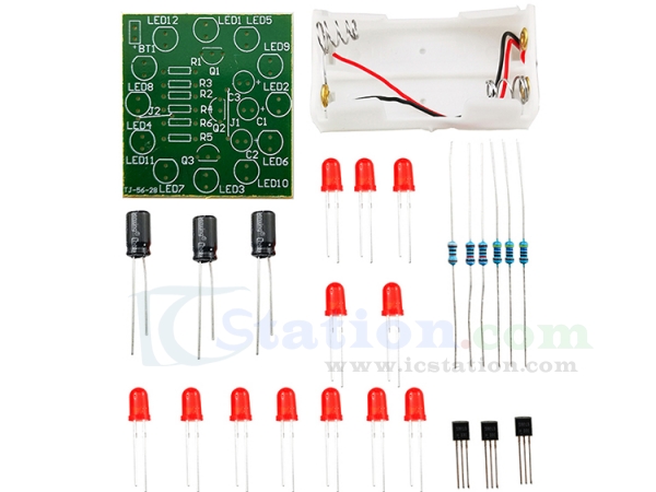 DIY LED Circular Lamp Kit - Soldering Practice Kits for Beginners