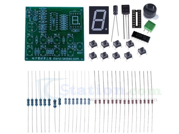 DIY Kit NE555 8-Channel Digital Responder CD4511 8Bit Answering Board ...
