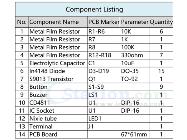DIY Kit NE555 8-Channel Digital Responder CD4511 8Bit Answering Board ...