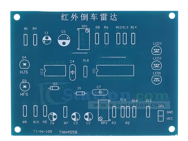 NE555 Infrared Reversing Radar Sensor DIY Kit - Electronic Soldering ...