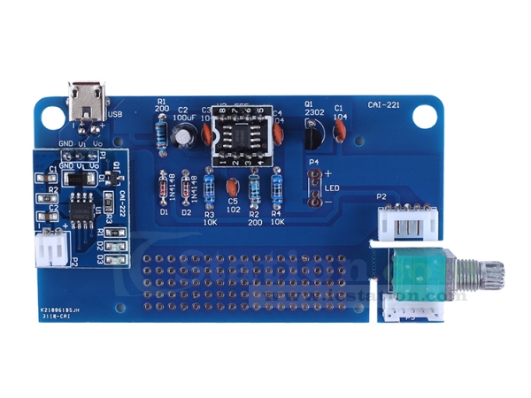 DIY Kit NE555 Rechargeable LED Dimming Table Lamp - Soldering Projects ...