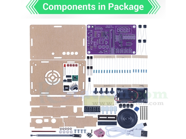DIY Radio Kits FM 87-108MHz RDA5807 Radio Soldering Practice Kit