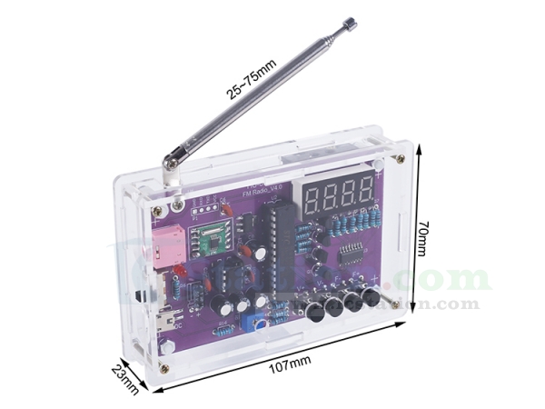DIY Radio Kits FM 87-108MHz RDA5807 Radio Soldering Practice Kit