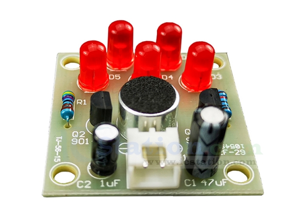 DIY Kit Voice Control Red LED Rhythm Lamp | Soldering Projects for ...