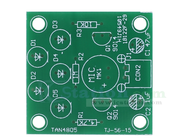 DIY Kit Voice Control Red LED Rhythm Lamp | Soldering Projects for ...