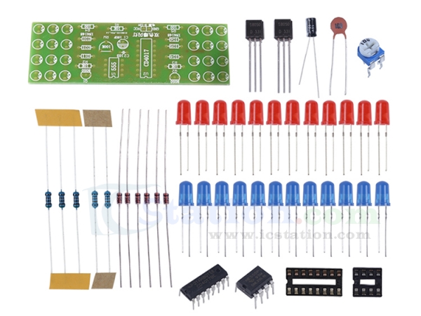 DIY Kit NE555 CD4017 LED Electronic Light - Soldering Practice