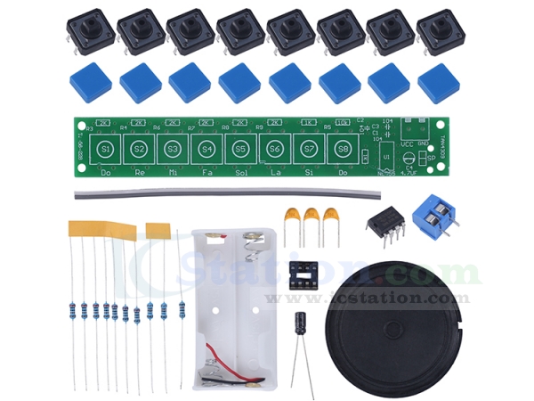 NE555 Music Keyboard DIY Kit - Soldering Practice for Electronic ...