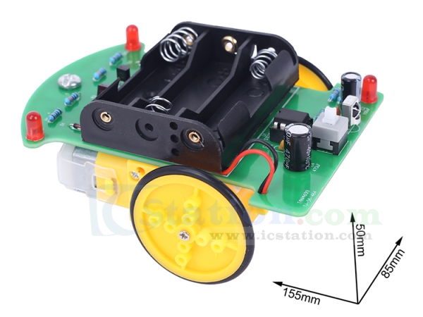 Infrared Remote Control Car Kit with C51 Microcontroller | Electronic ...