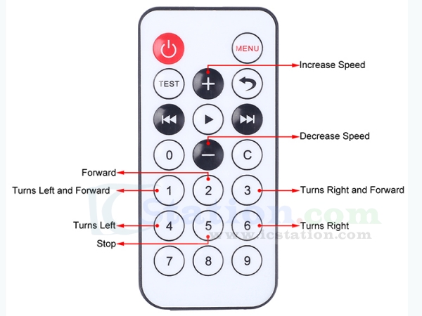 Infrared Remote Control Car Kit with C51 Microcontroller | Electronic ...
