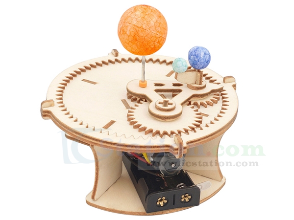 Wooden DIY Earth Moon and Sun Obrit: Puzzle Assembly Toy and STEM ...