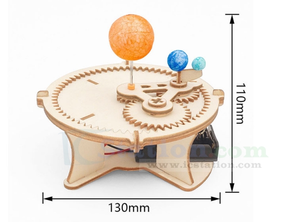 Wooden DIY Earth Moon and Sun Obrit: Puzzle Assembly Toy and STEM ...