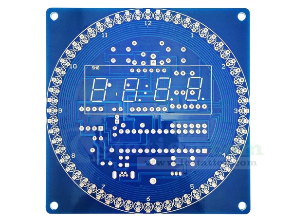 DS1302 DIY Rotating LED Electronic Clock Kit | DIY Kit | ICStation