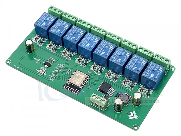 8 Channel ESP8266 Wireless WIFI Relay Module ESP-12F Development Board