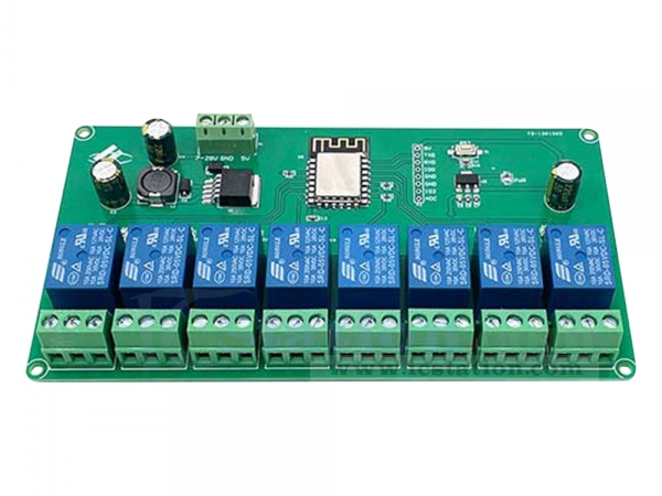 8 Channel ESP8266 Wireless WIFI Relay Module ESP-12F Development Board