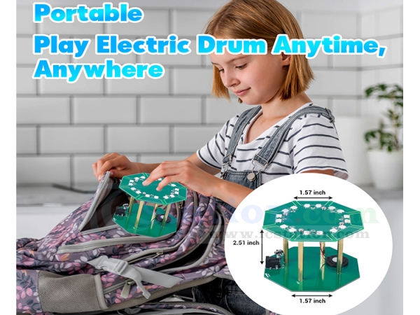 DIY Touch Sensing Electronic Music Drum Kit | SMD Soldering Project for ...