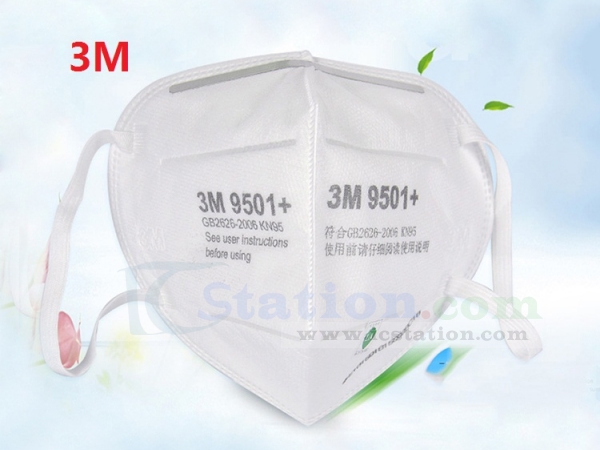 3M 9501+ Mask KN95 Ear-loop Protective Mask