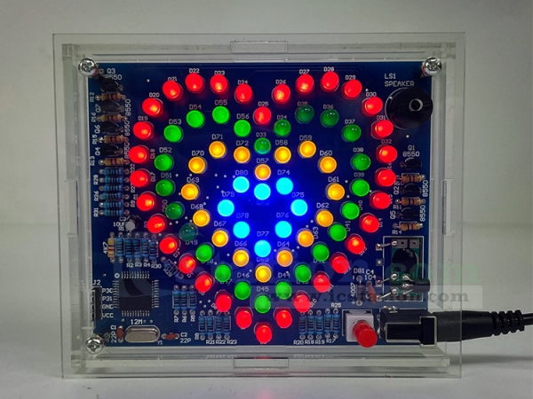 RGB Heart Shaped LED Flashing Light Kit | Soldering Projects