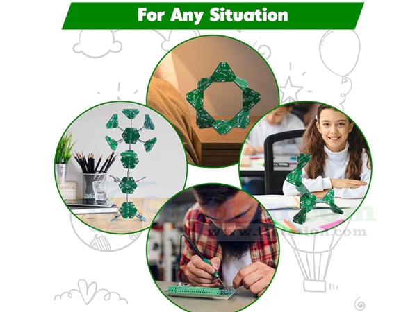 5PCS Hexagon Splicable PCB with Flashing LED Light DIY Soldering ...