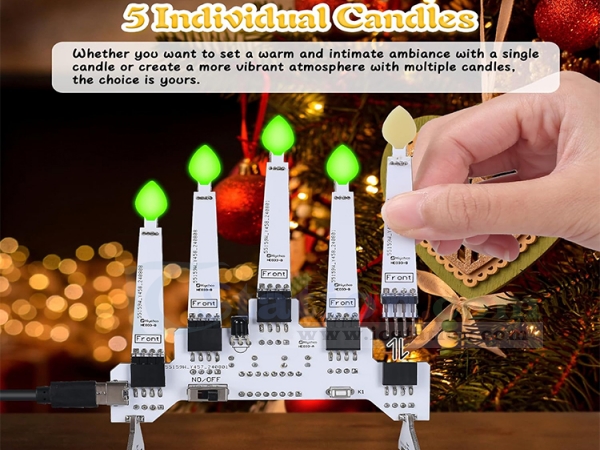 ICSTATION Candle Lights Soldering Learning Kit | Soldering Project for ...