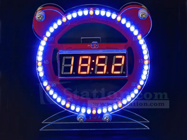 DIY Kit Digital LED Electronic Clock | Cool Soldering Projects | ICStation