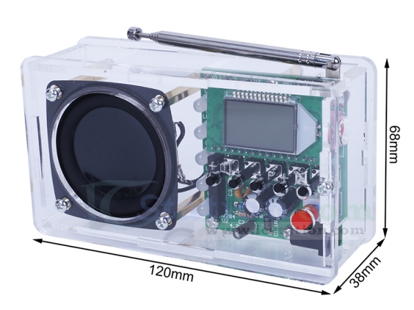 ICStation DIY FM Radio Kit | Adjustable 76-108MHz Wireless Receiver ...