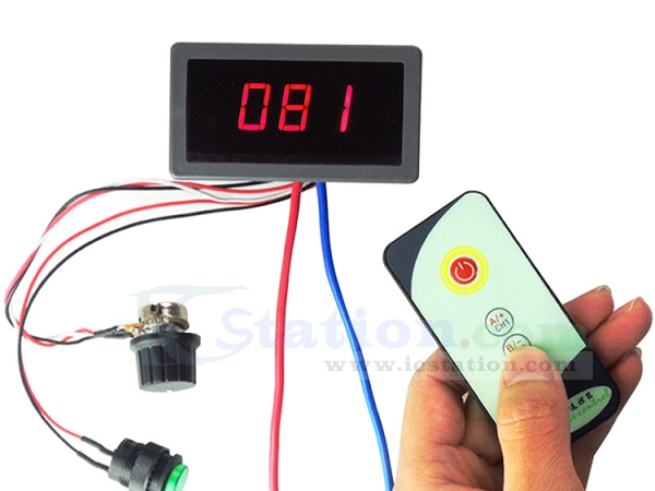 Infrared Remote Control DC Motor Speed Controller 6V 12V 24V 5A