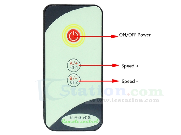 Infrared Remote Control DC Motor Speed Controller 6V 12V 24V 5A