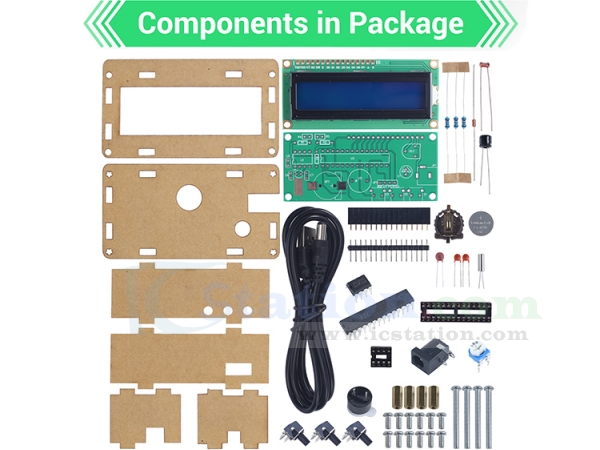 LCD1602 Display Electronic Clock Kit | Soldering Practice Kits for STEM ...