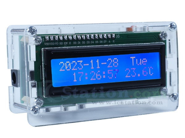 LCD1602 Display Electronic Clock Kit | Soldering Practice Kits for STEM ...