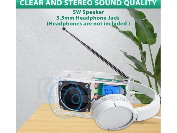 ICStation DIY FM Radio Kit | Adjustable 76-108MHz Wireless Receiver ...