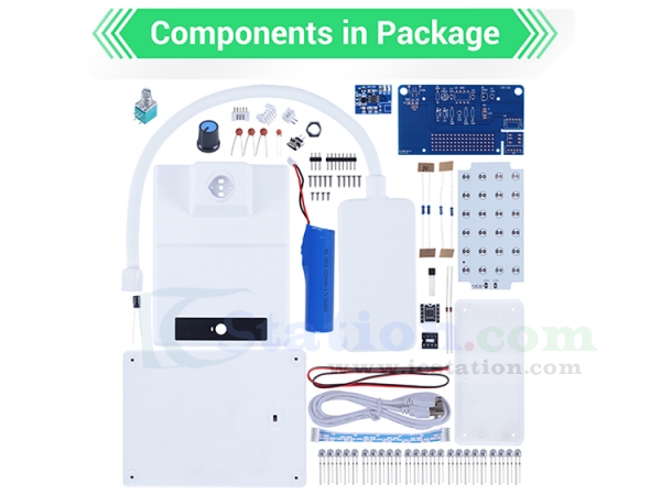DIY Kit LED Dimming Table Lamp with Rechargeable 18650 Lithium Battery ...