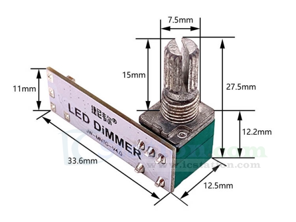 LED Driver PWM Dimmer Module Stepless Potentiometer Circuit Control Board