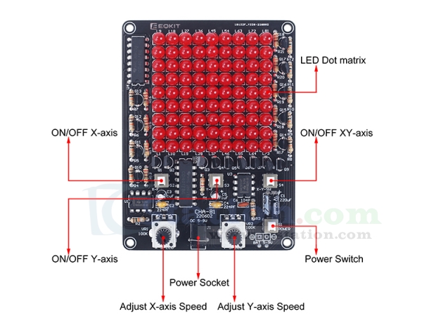 DIY Kit LED Follow Spot Lights | Electronic Soldering Practice Learning