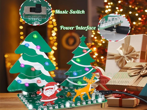 LED Christmas Tree Soldering Kit | DIY Electronics Kit for Xmas ...