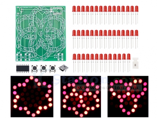LED Electronic Windmill Water Flowing Light | DIY Kit for Beginners