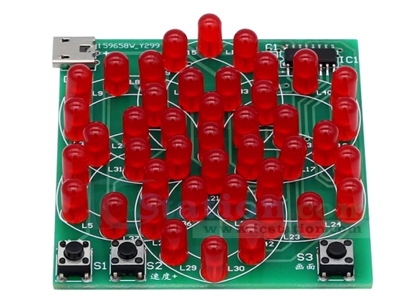 LED Electronic Windmill Water Flowing Light | DIY Kit for Beginners