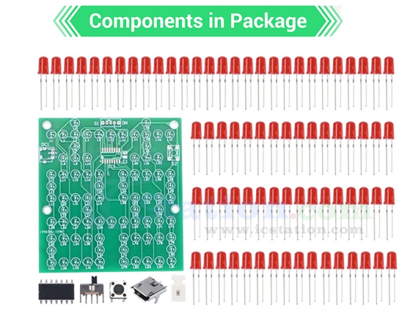 LED Red Double Happiness Light DIY Electronics Kit | Learn and Practice ...