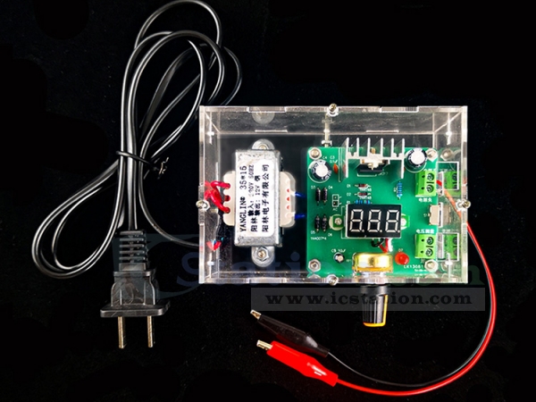 DIY Kit - LM317 Adjustable Voltage Regulator With LED Meter | ICStation