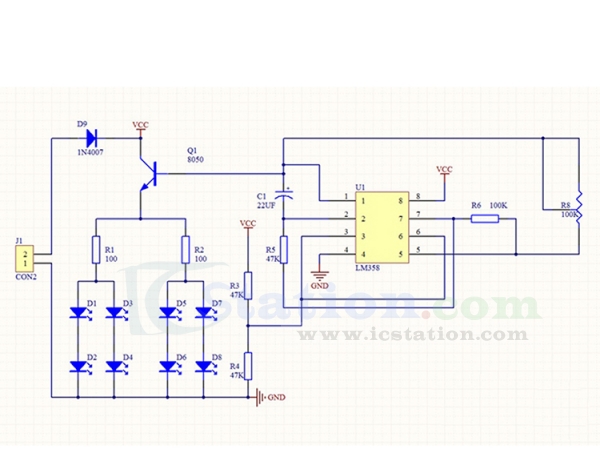 DIY Kit LM358 Breathing Lamp - Soldering Practice Kits