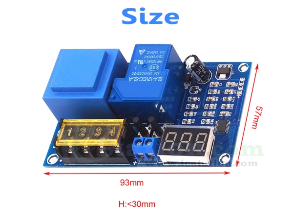 DC6V-120V 30A Lead-acid Battery Voltage Monitor, Lithium Battery Charge Discharge Controller ...