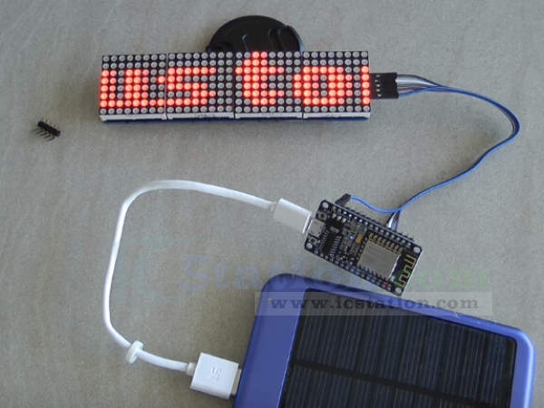 MAX7219 Dot Matrix Module 8x32 MCU Control Drive Module Red LED Display ...