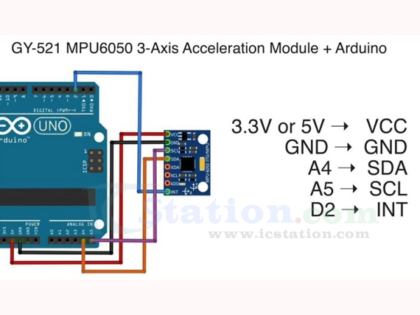 MPU6050 3 Axis Gyroscope Accelerometer Sensor Module