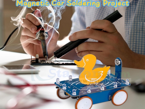 ICStation Magnetic Car DIY Electronic Kit for STEM Education Physics ...