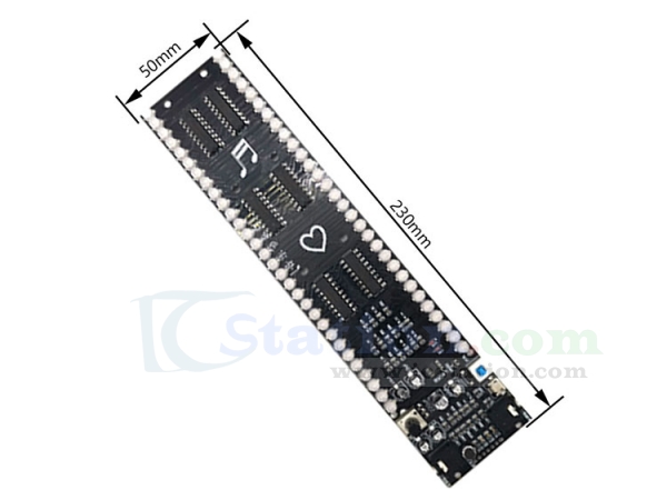 Dual Color Audio Rhythm LED Light DIY Kit | Music Spectrum Audio Level ...