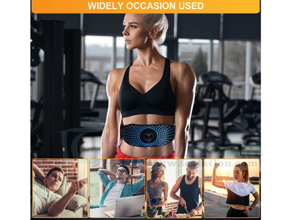 MHD TENS Abs Trainer Flex Belt for Women Men, Upgrade No Need Replace ...