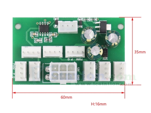 PC Fan Speed Controller | PWM Governor 4Pin 0-100% Adjustable DC 12V