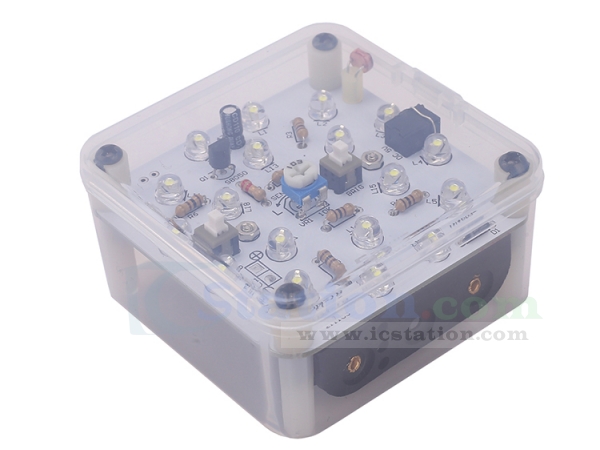 DC 4.5V-5V Photocontrol Lamp DIY Kit White LED Light Dual Brightness ...